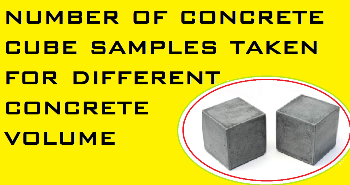 Concrete Cube Samples Taken for Different Volume - Learning Technology