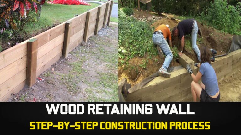 Wood Retaining Wall: Step-by-Step Construction Process - Construction ...